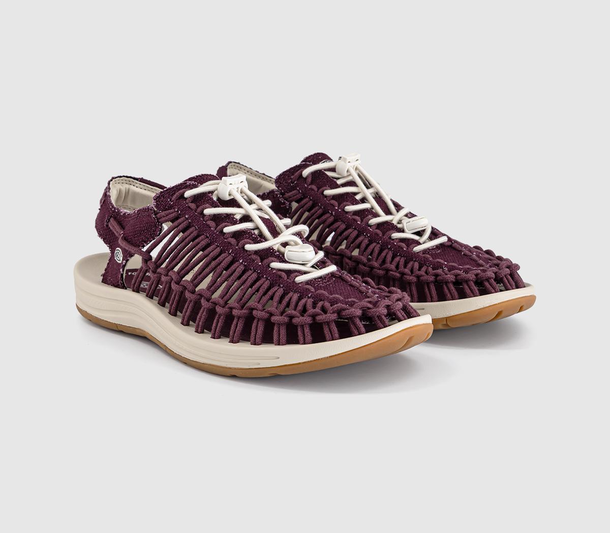 Click here for KEEN Womens Uneek F Trainers Fig Birch In Brown  4... prices