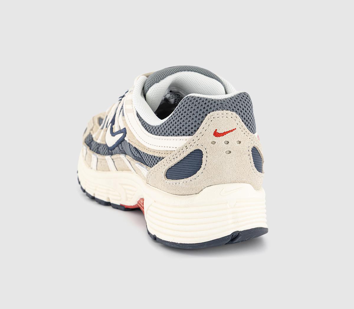 Nike P-6000 Trainers Light Khaki Pale Ivory Thunder Blue - Unisex Sports