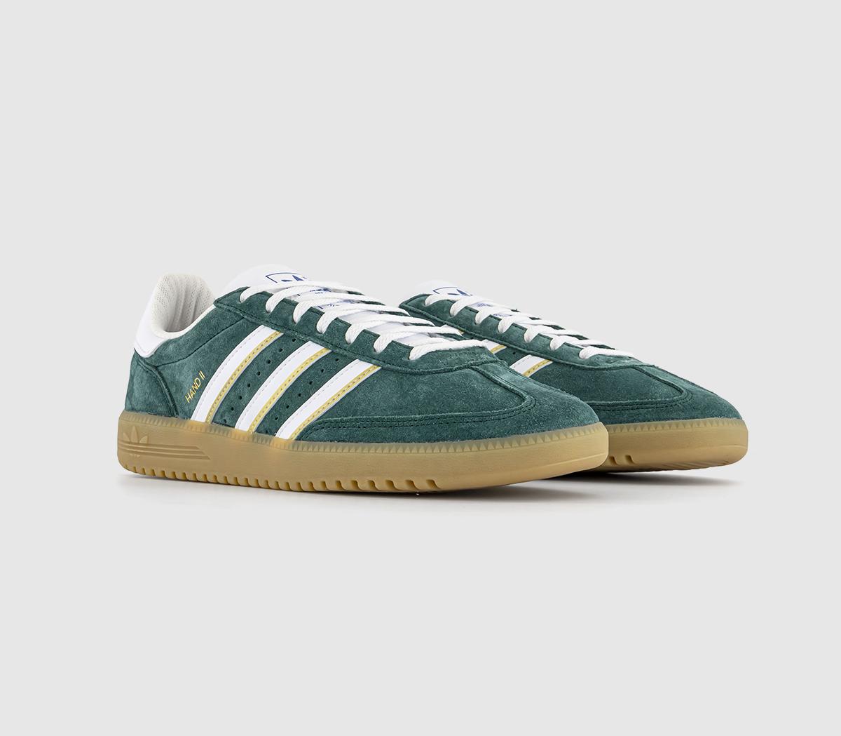 adidas Hand 2 Trainers Collegiate Green Core White Wonder Beige ...