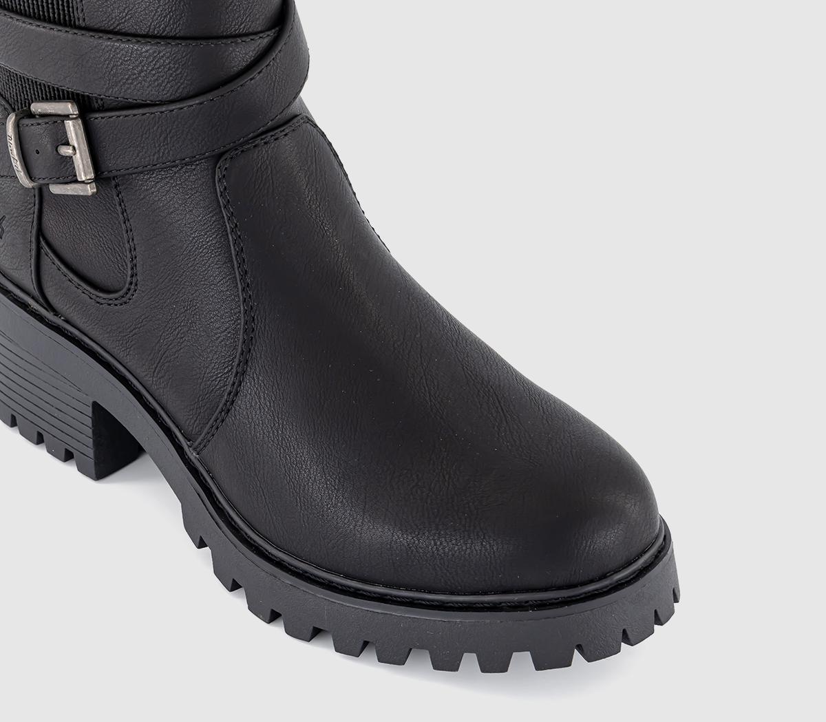 Blowfish Malibu Lifted Buckle Boots Black Local Sheriff - Women's Ankle ...