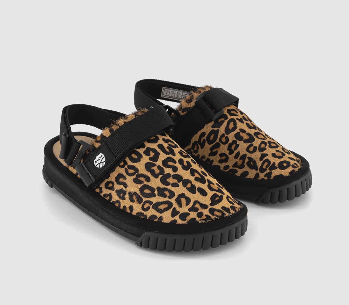 SHAKA Snug Clogs Leopard - Flat Shoes for Women