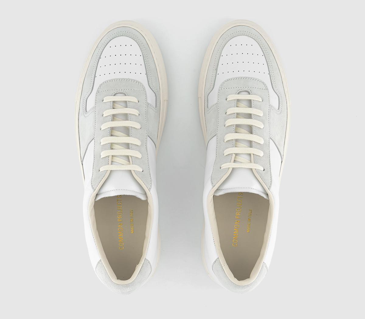 Common Projects Bball Duo Trainers White Leather Nubuck - Men's Trainers