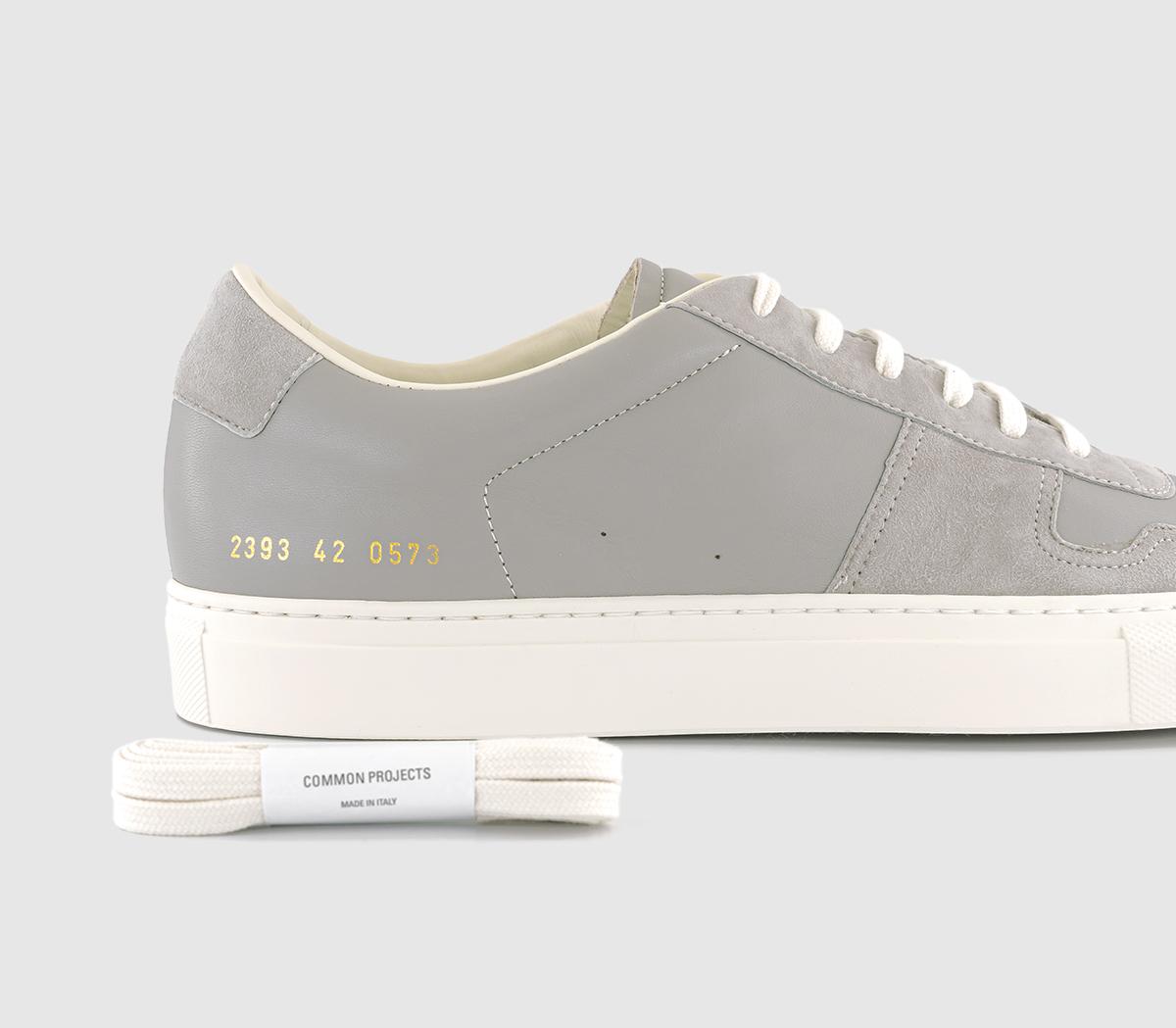 Common Projects Bball Duo Trainers Grey Leather Nubuck - Men's Trainers