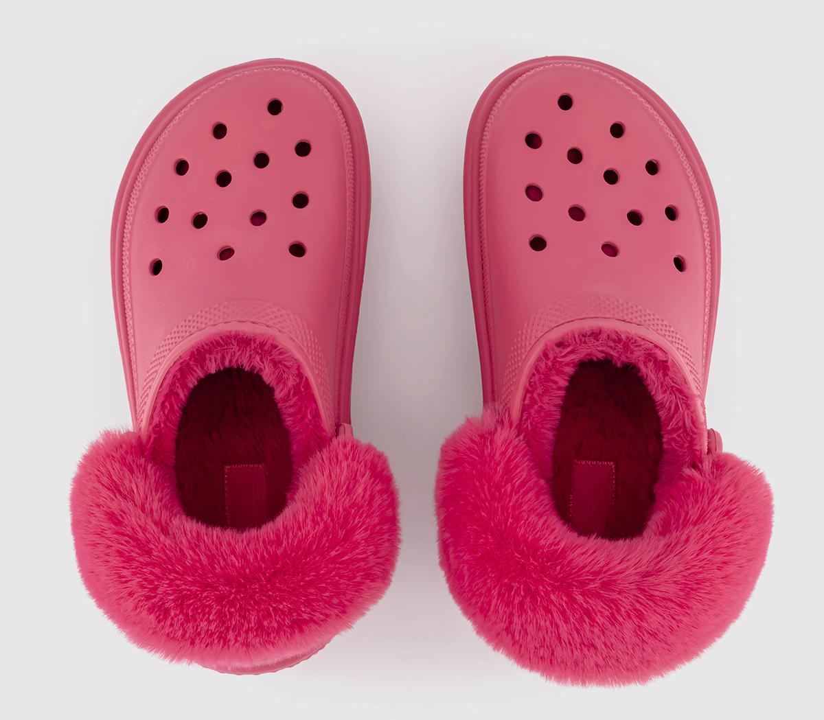 Crocs Stomp Lined Clogs Hyper Pink - Classic Lined Crocs