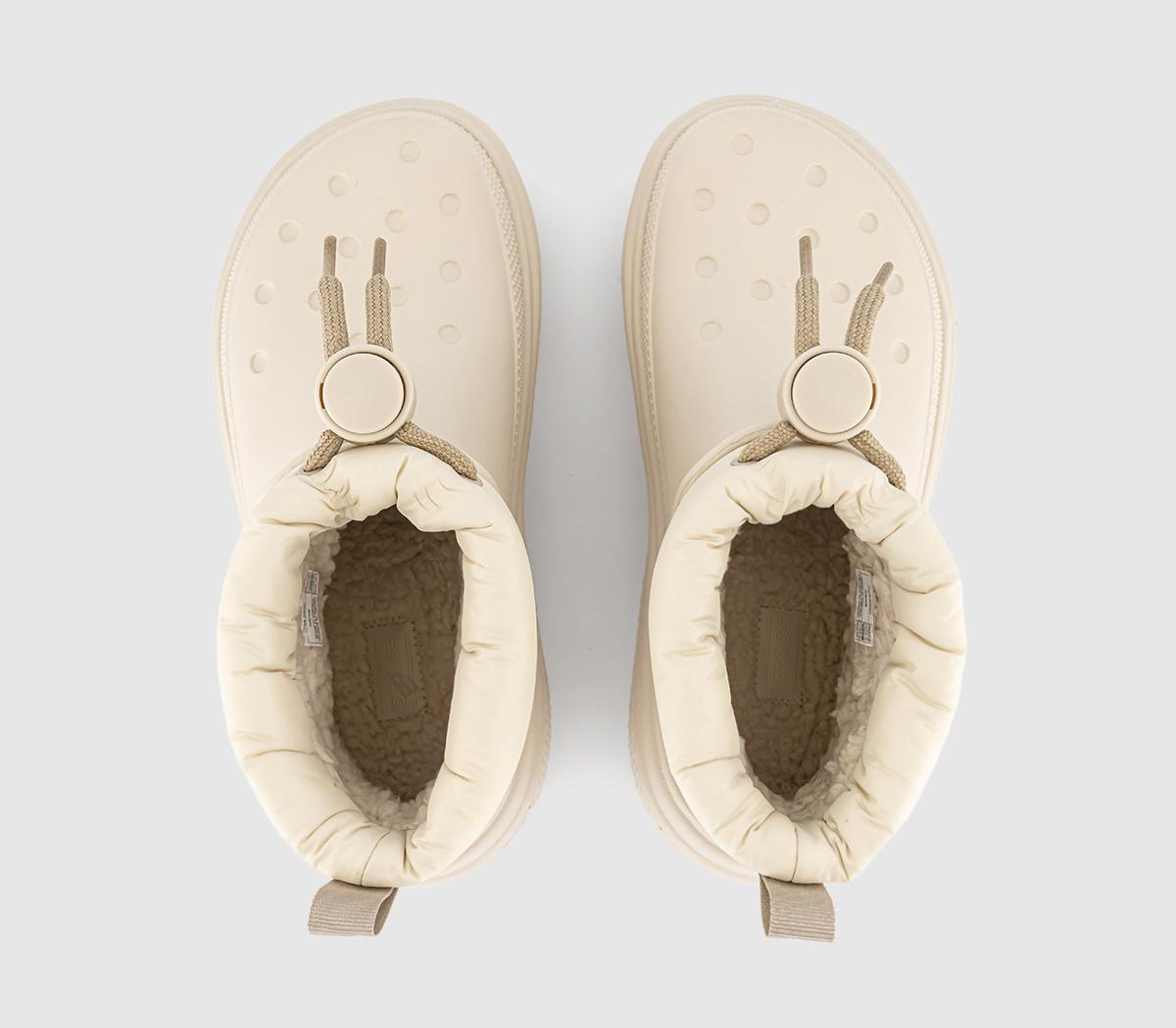 Crocs Stomp Puff Boots Stucco - Women's Ankle Boots