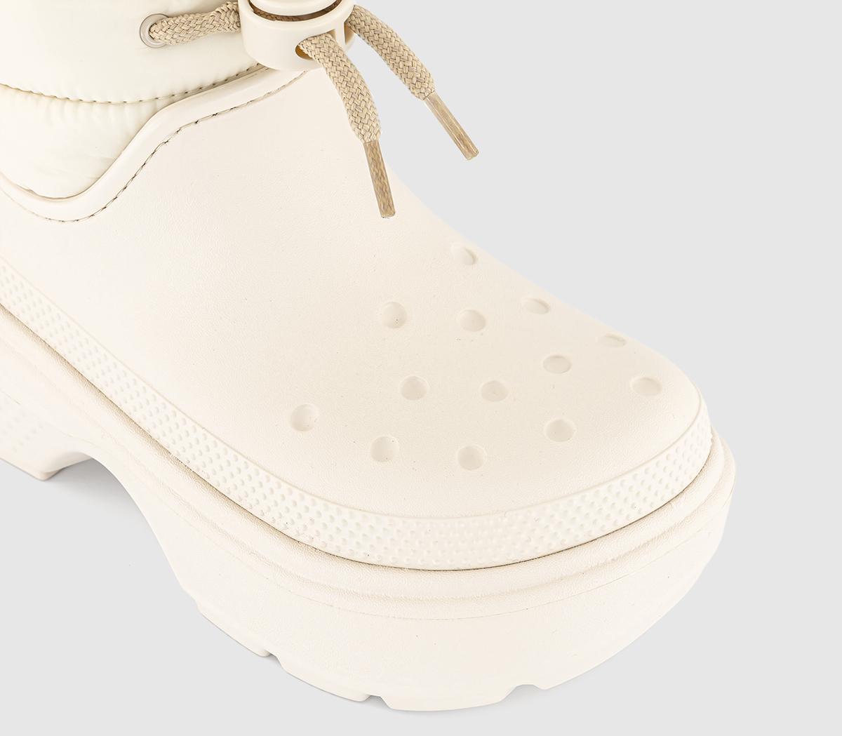 Crocs Stomp Puff Boots Stucco - Women's Ankle Boots