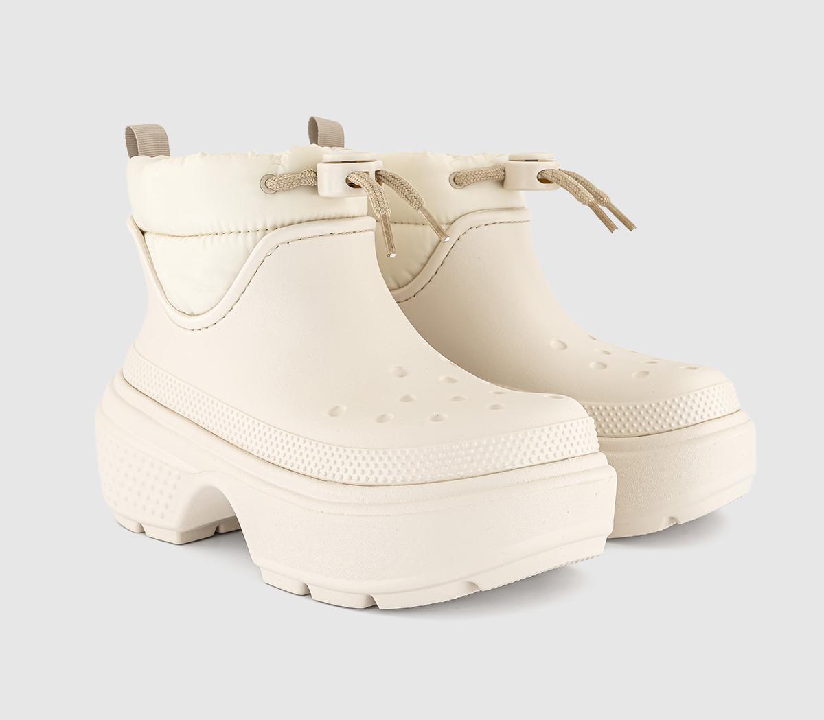 Crocs Stomp Puff Boots Stucco - Women's Ankle Boots