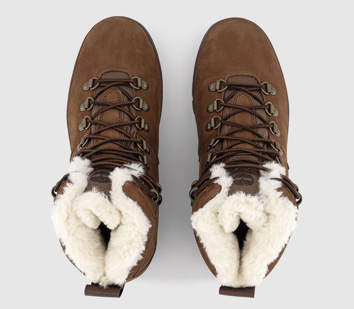 Timberland Euro Hiker Warm Lined Boots Rust - Women's Ankle Boots