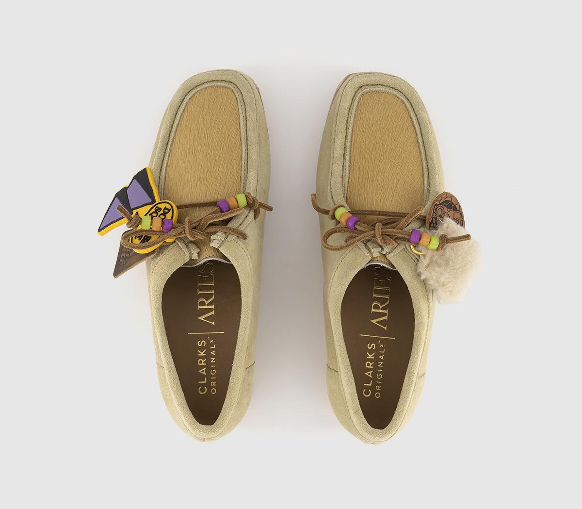 Clarks Originals Aries Clarks Originals Wallabee Maple Combi - Women's ...