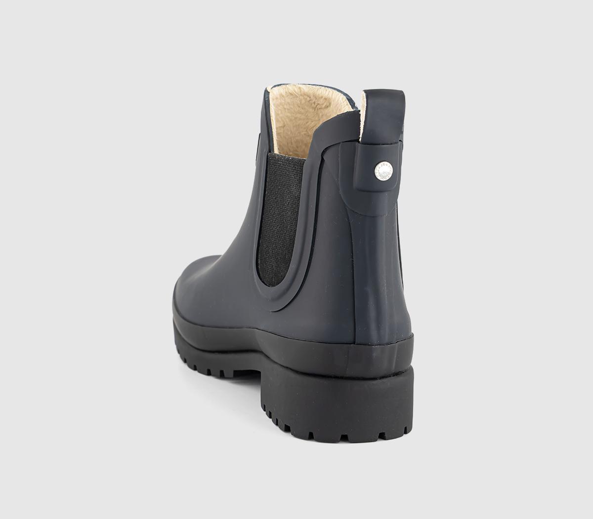 Barbour Aubrey Welly Boots Navy - Women's Ankle Boots