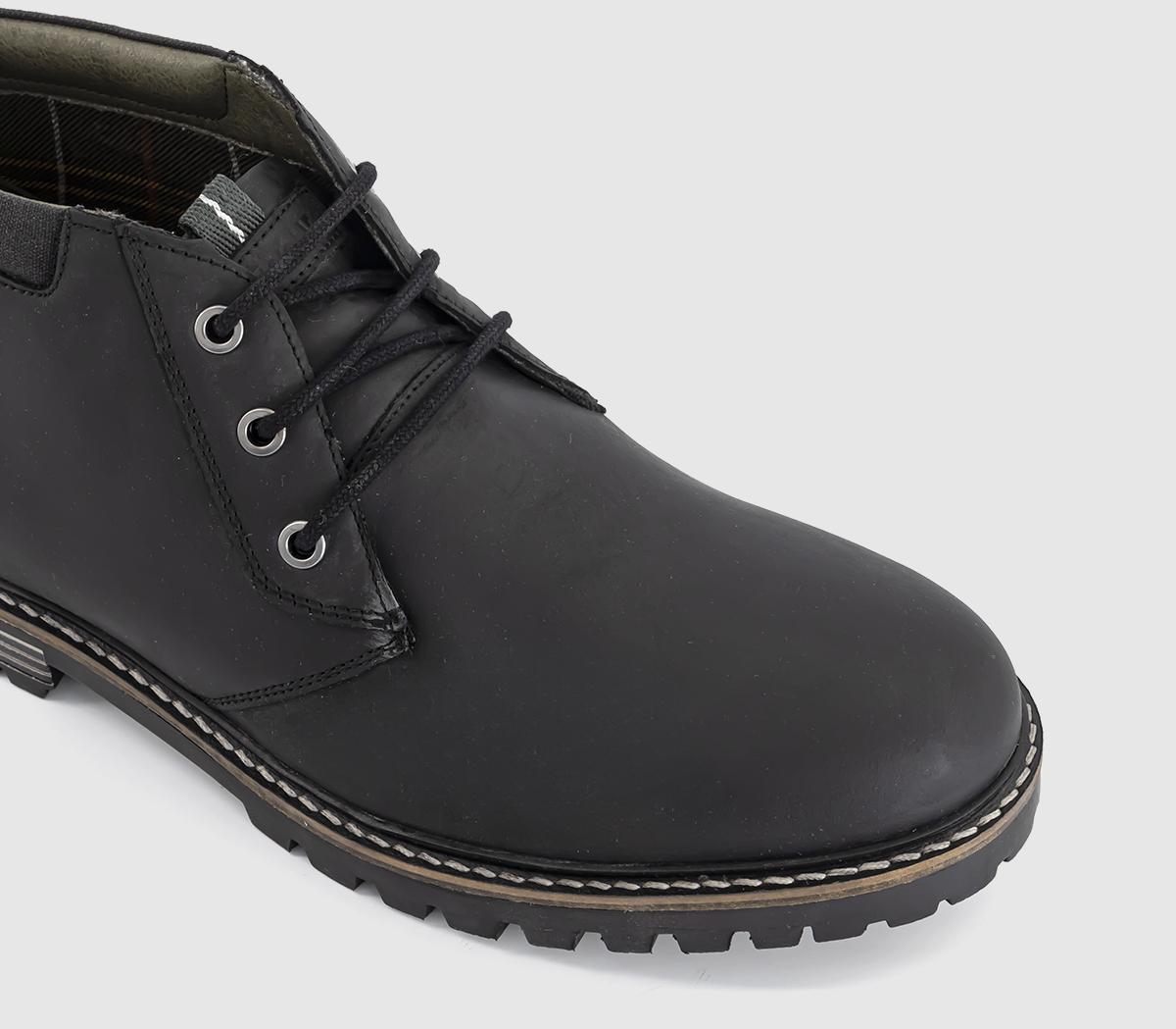 Barbour Boulder Chukka Boots Black - Men’s Boots