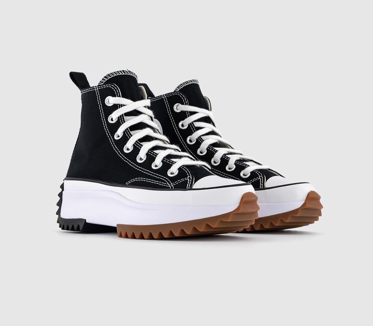 Converse Runstar Hike Black Trainers Black White - Women's Trainers