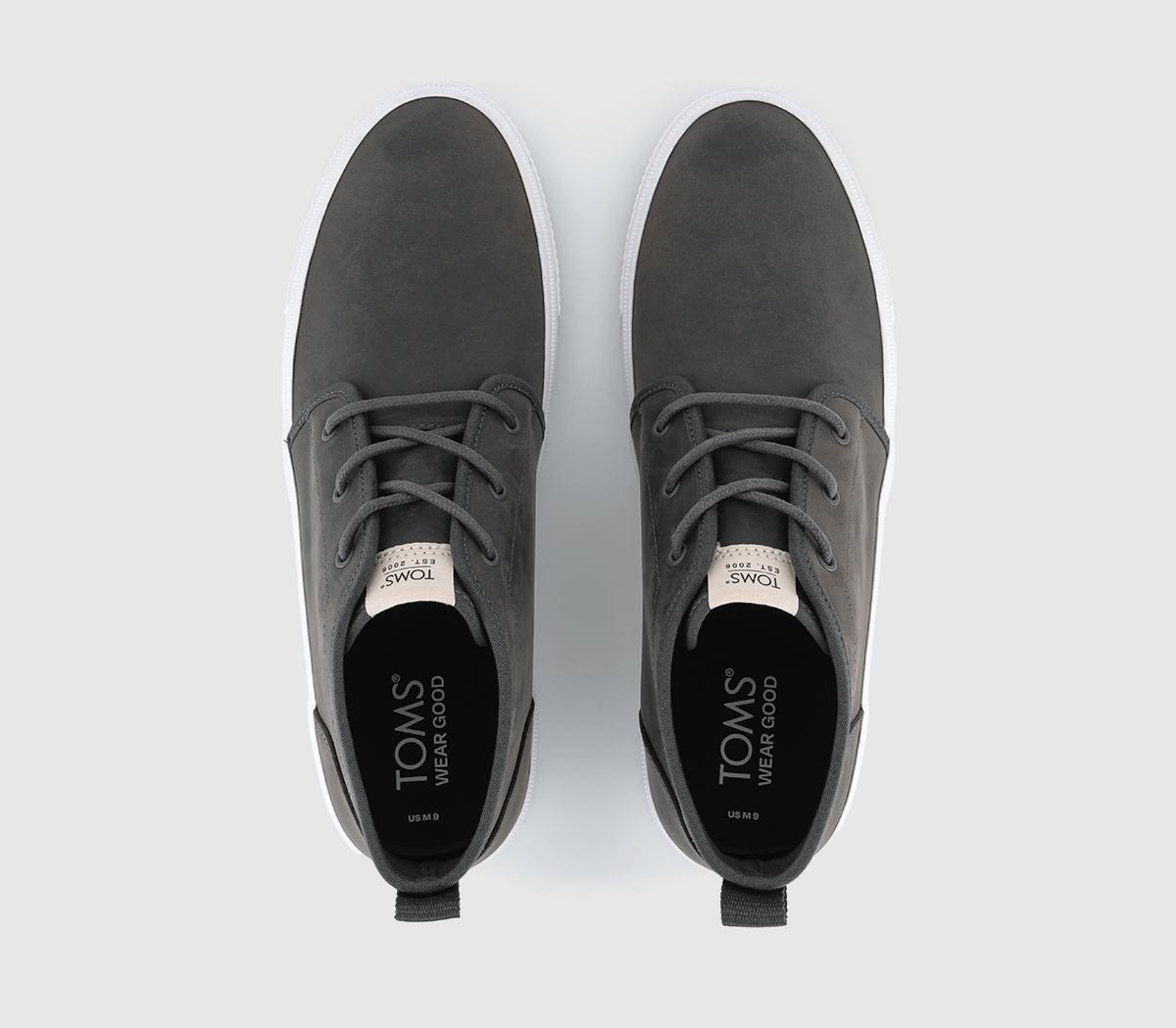TOMS Carlo Mid Terrain Shoes Dark Grey - Men's Casual Shoes