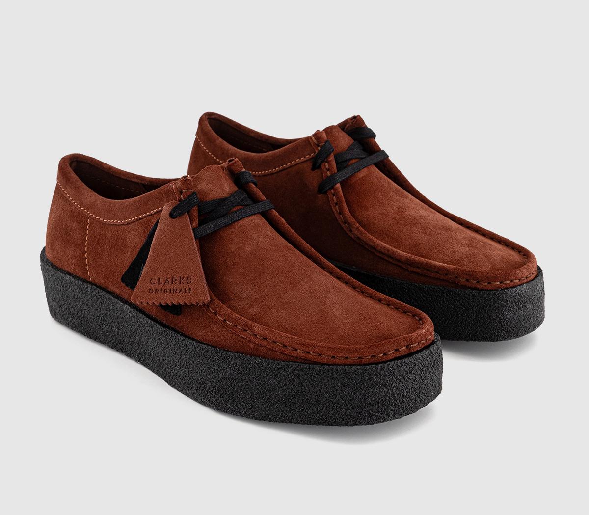 Clarks Originals Wallabee Cup Shoes Rust Suede - Men's Casual Shoes