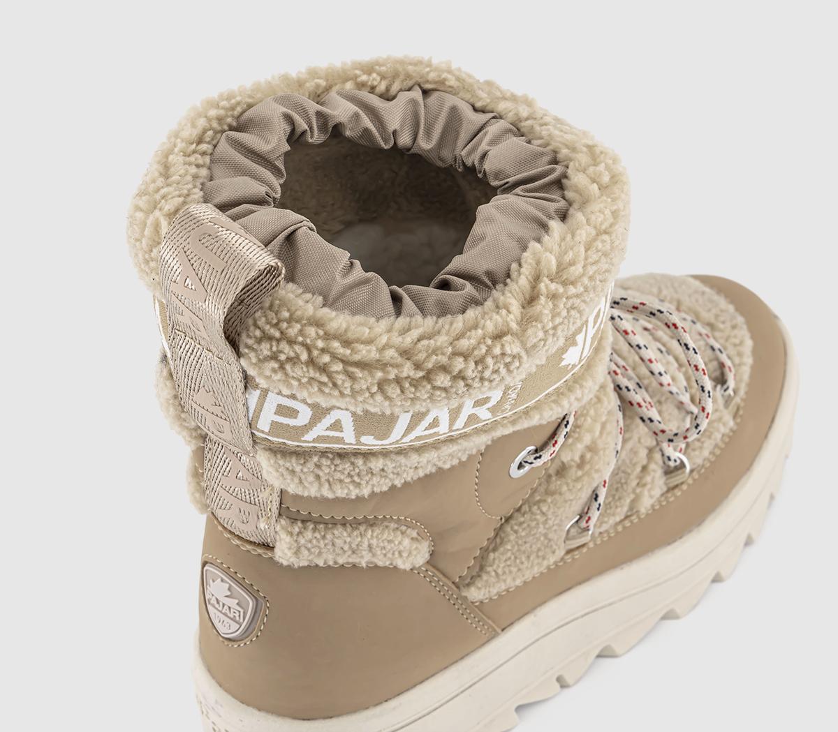 PAJAR Galaxy Lama Boots Beige - Women's Ankle Boots