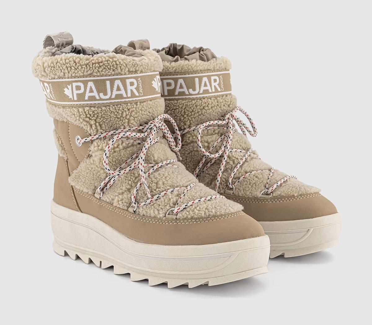PAJAR Galaxy Lama Boots Beige - Women's Ankle Boots