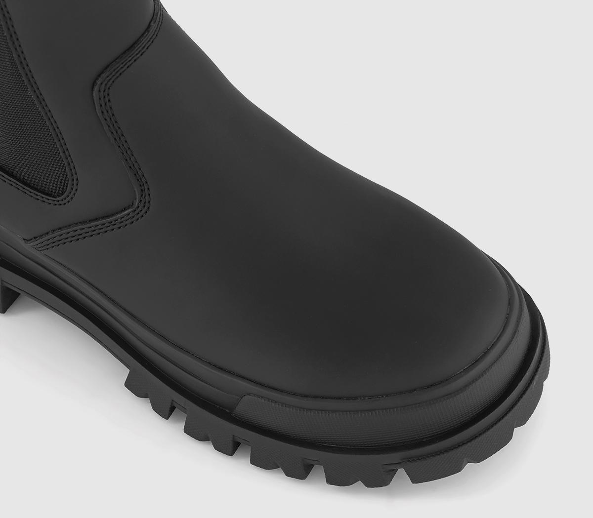 Buffalo Aspha Clf Rain Chelsea Hi Boots Black - Women's Ankle Boots