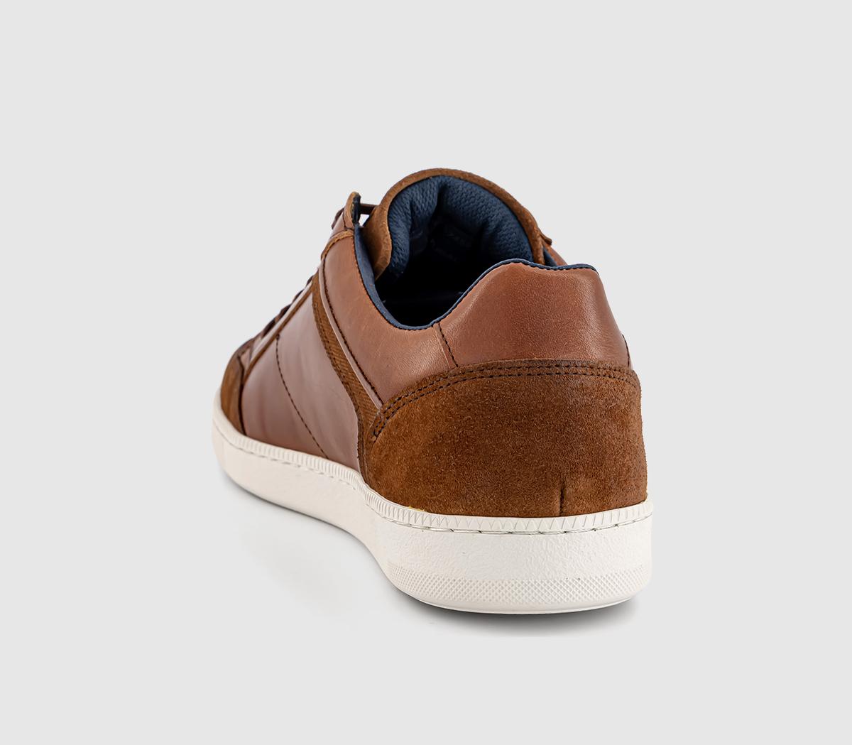 OFFICE Cottesloe Lace Up Trainers Tan Leather - Men's Casual Shoes