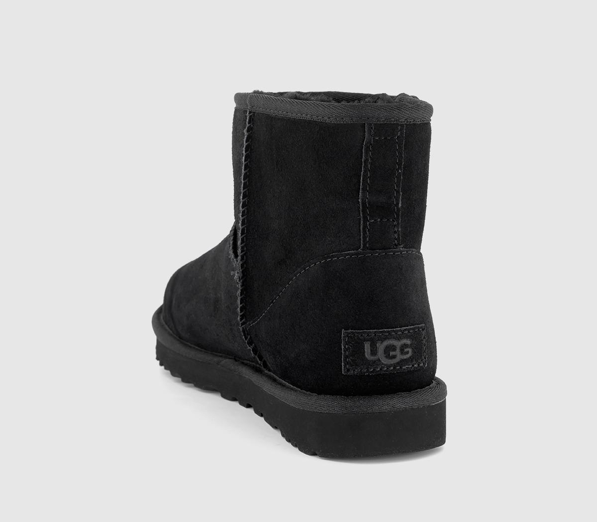 UGG Classic Mini Bailey Zip Boots Black - UGG Mini Boots