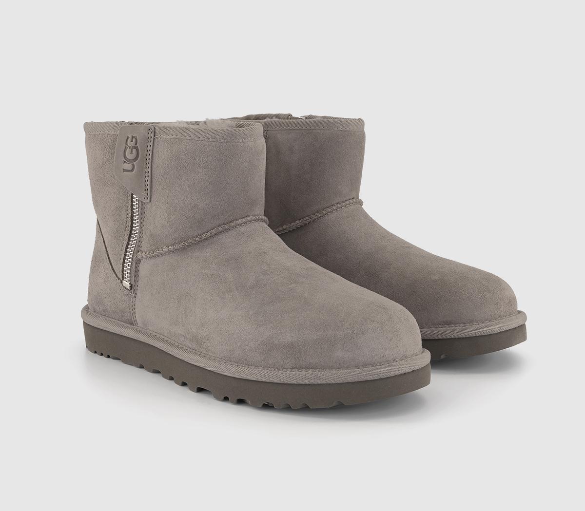 UGG Classic Mini Bailey Zip Boots Smoke Plum - UGG Mini Boots