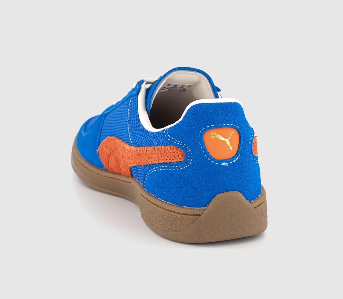 PUMA Super Team Handy Trainers Ultra Blue Rickie Orange - Men's Trainers