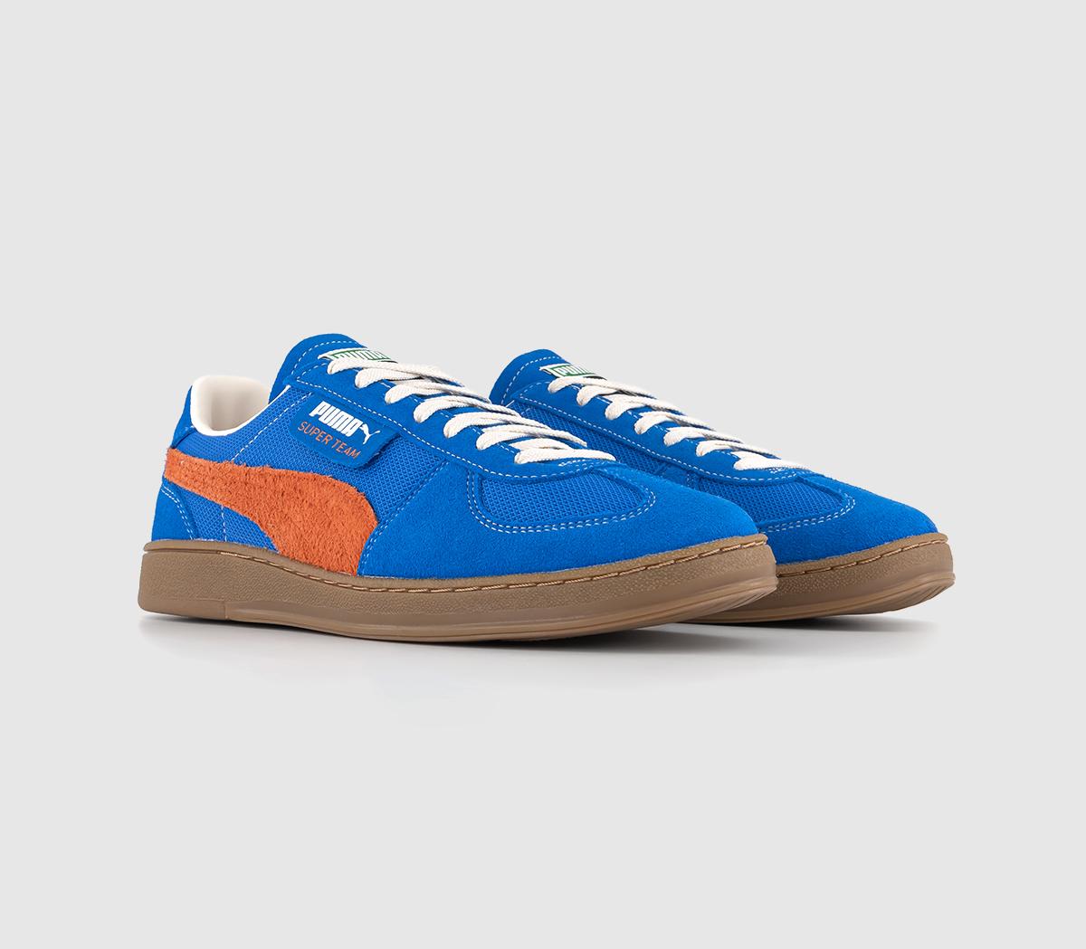 PUMA Super Team Handy Trainers Ultra Blue Rickie Orange - Men's Trainers