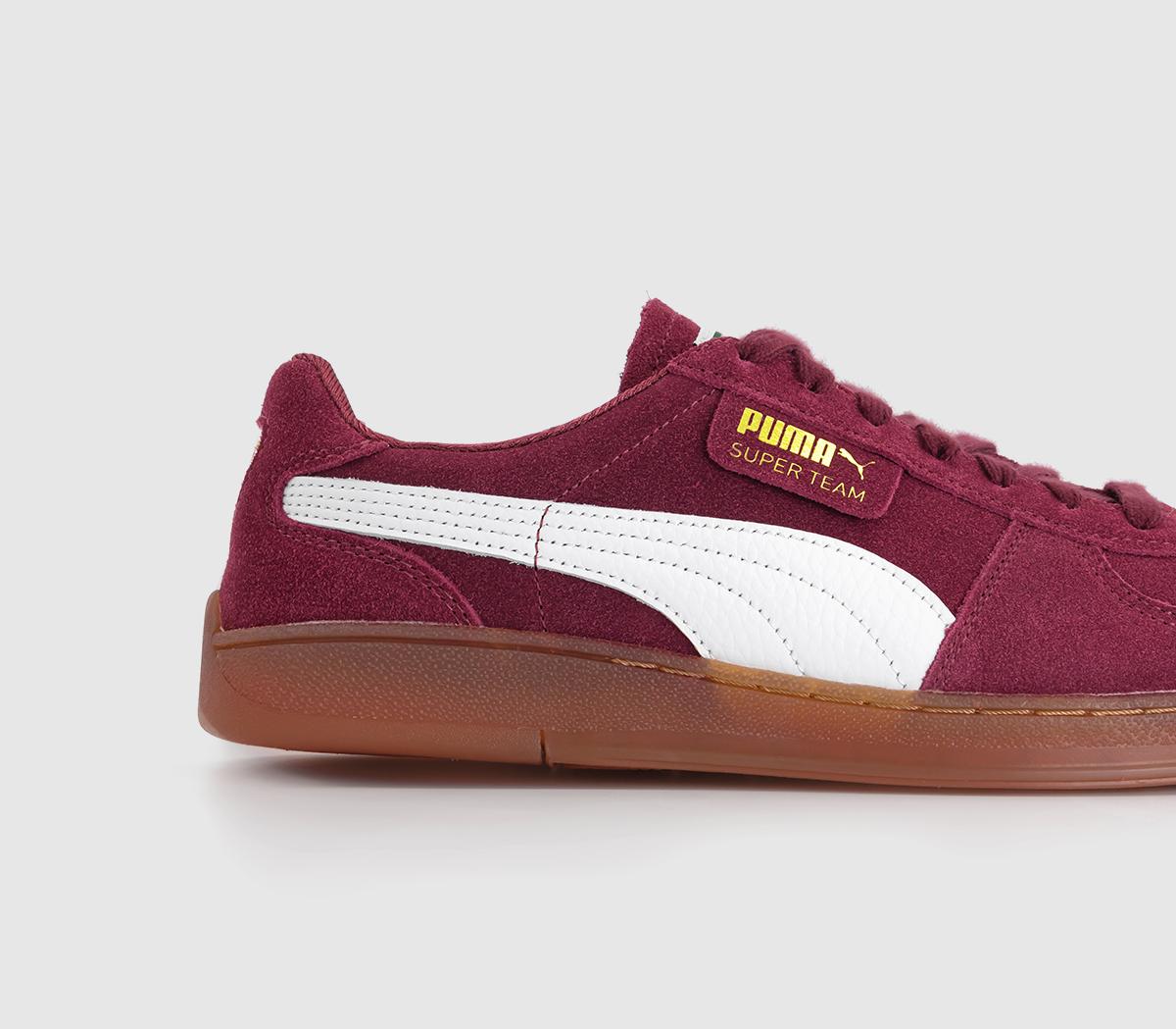 PUMA Super Team OG Trainers Burg White Gum - Men's | King's Cross