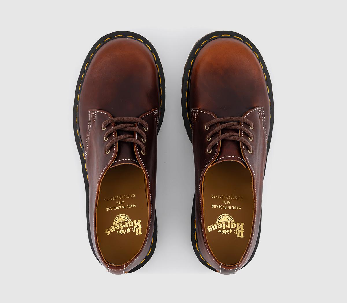 Dr. Martens 1461 3 Eye Bump Toe Shoes Heritage Tan Phoenix - Men's ...