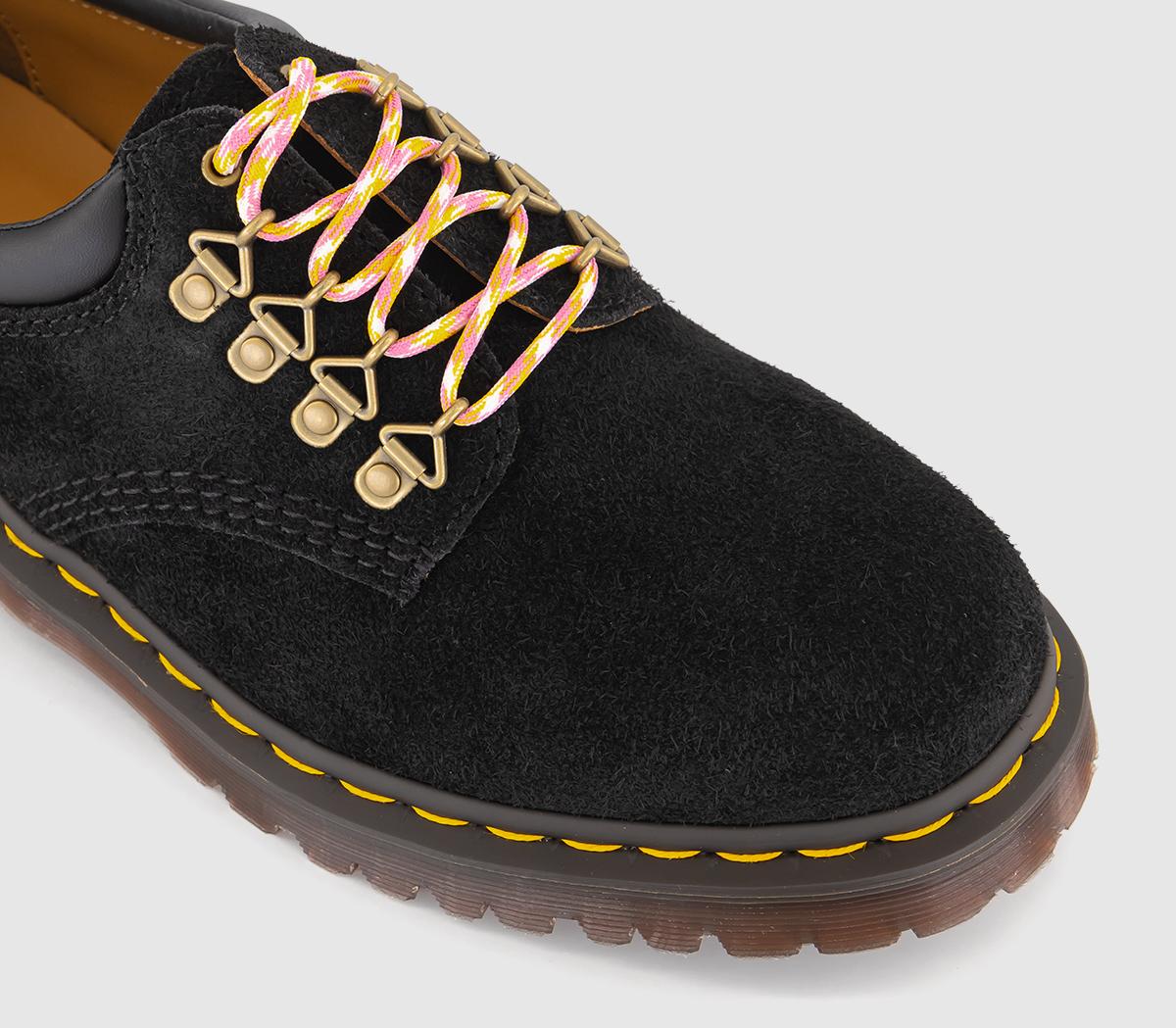 Dr. Martens 8053 5 Eye Shoes Black Long Napped Suede - Men's Shoes ...