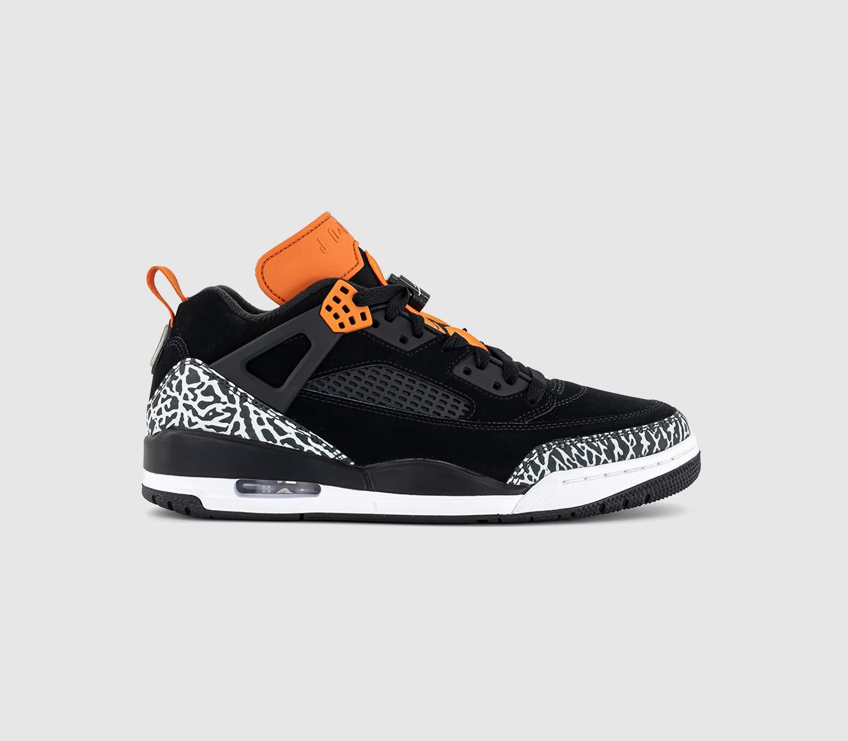 Click here for Jordan Mens Spizike Low Trainers Black Black Starf... prices