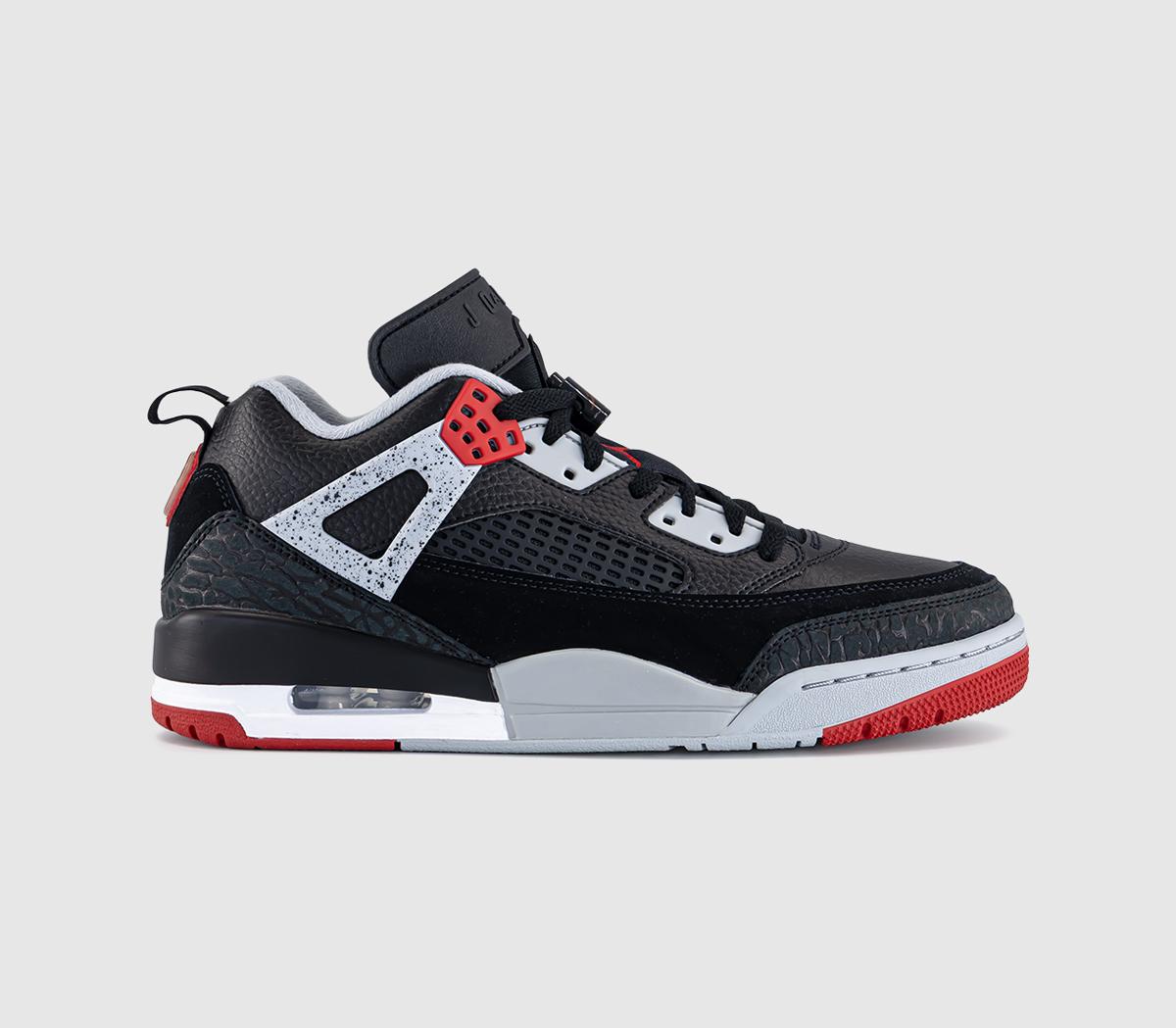 Click here for Jordan Mens Spizike Low Trainers Black Gym Red Wol... prices