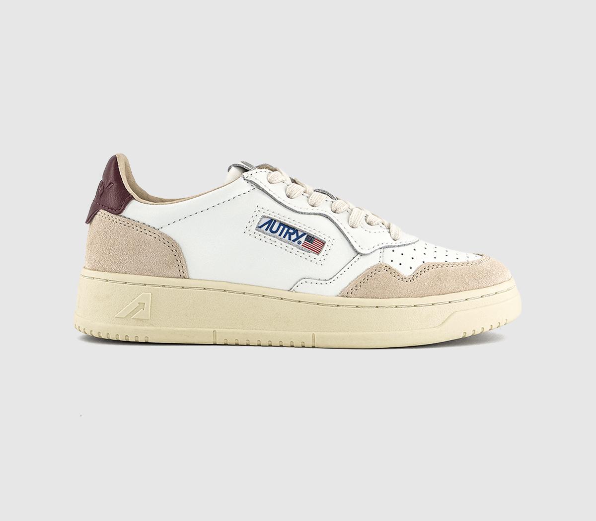 Click here for AUTRY Mens Medalist Low Trainers White Burgundy  8 prices