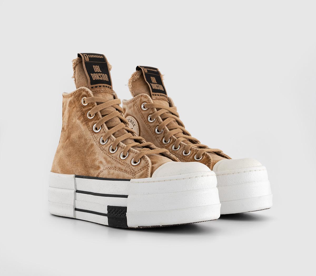 Rick Owens Converse X DRKSHDW DBL DRKSTAR Hi Trainers Blonde - Men's ...