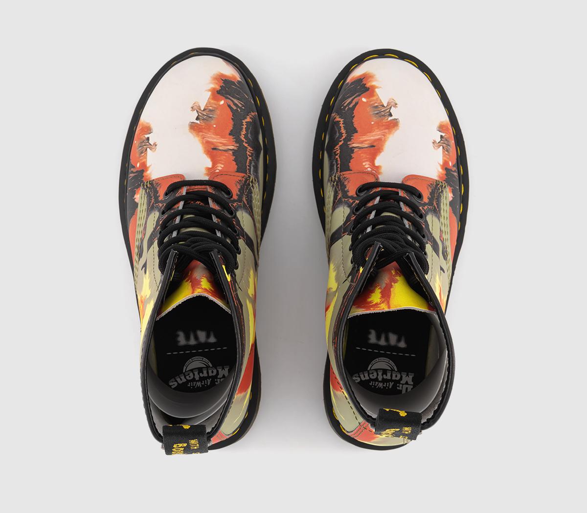 Dr. Martens 1460 Tate Boots Volcanic Flare - Women's Ankle Boots