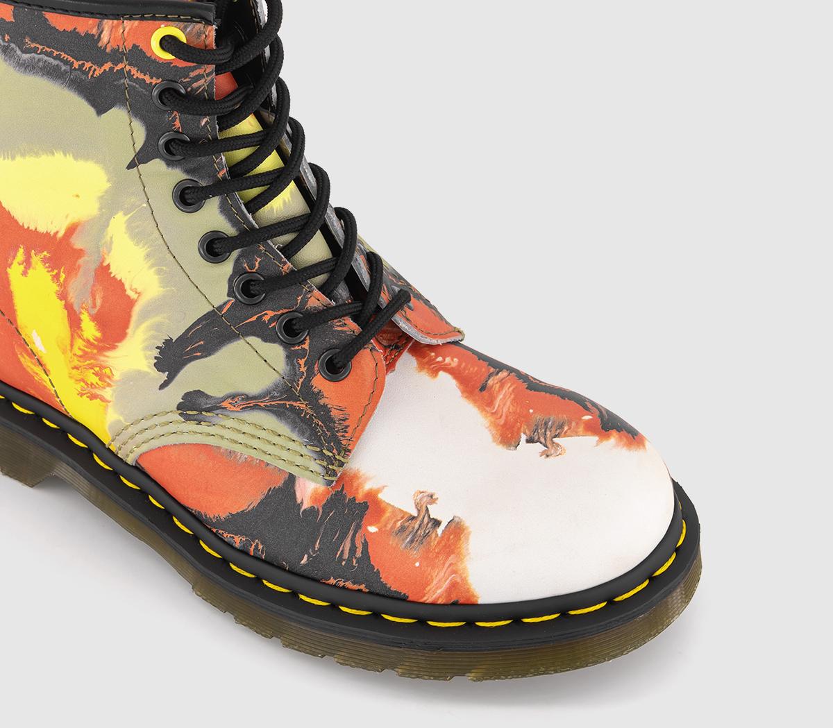 Dr. Martens 1460 Tate Boots Volcanic Flare - Women's Ankle Boots