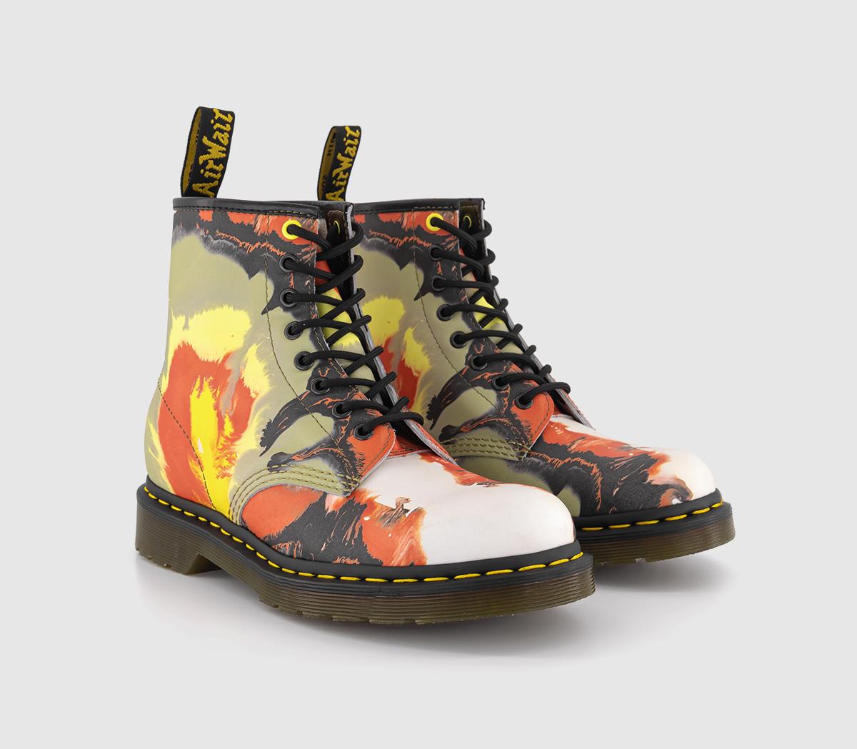 Dr. Martens 1460 Tate Boots Volcanic Flare - Women's Ankle Boots
