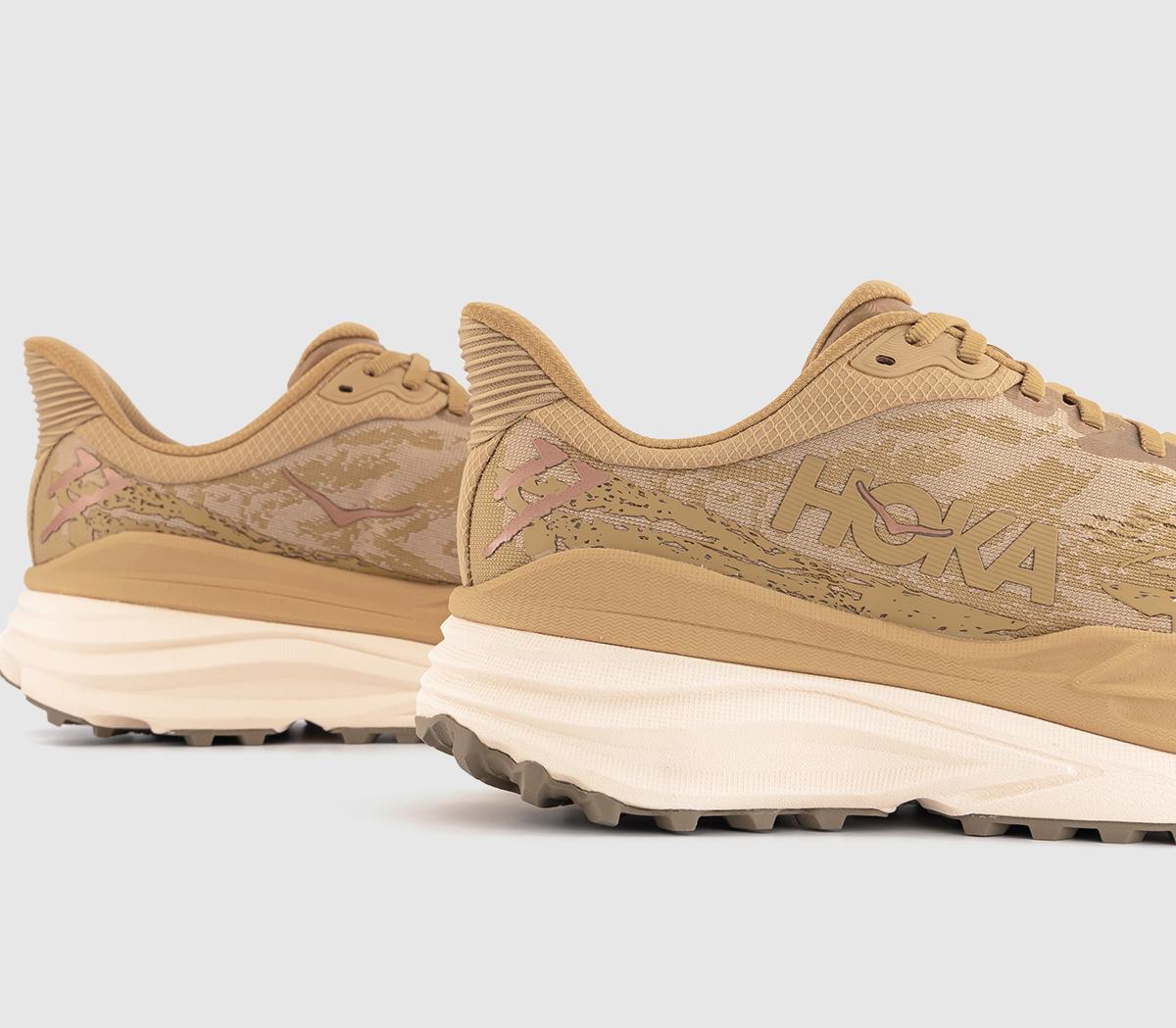 HOKA Stinson 7 Trainers Wheat Shifting Sand - Women's Trainers