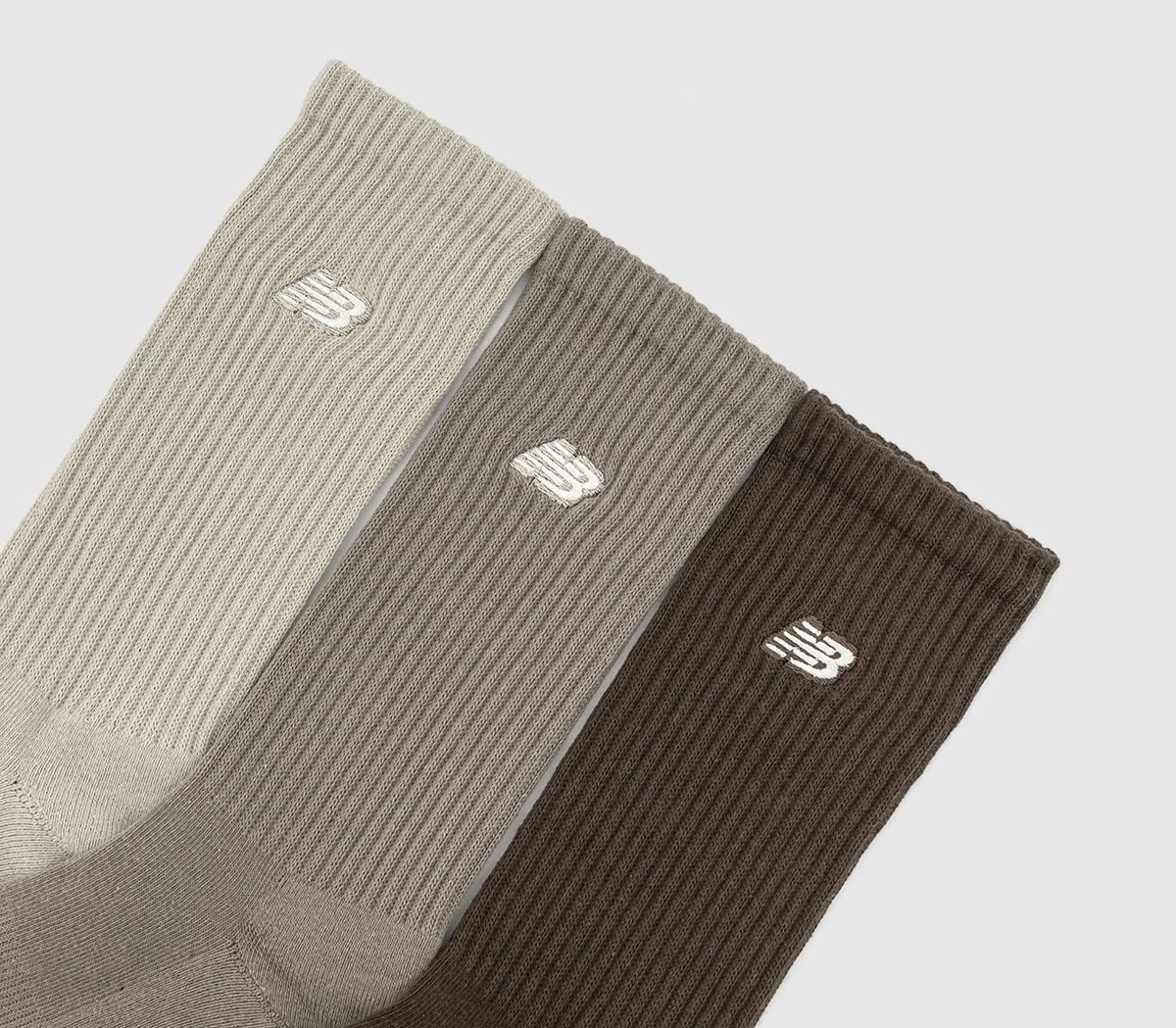 New Balance Socks Nb Patch Melange Socks Brown Multi - Accessories