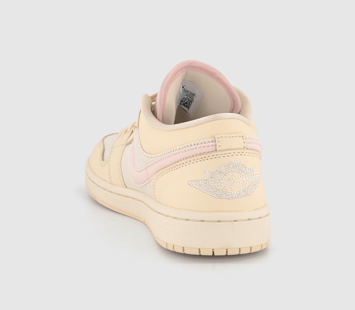 Jordan Air 1 Low Se Trainers Muslin Legend Pink Sail Coconut Milk ...