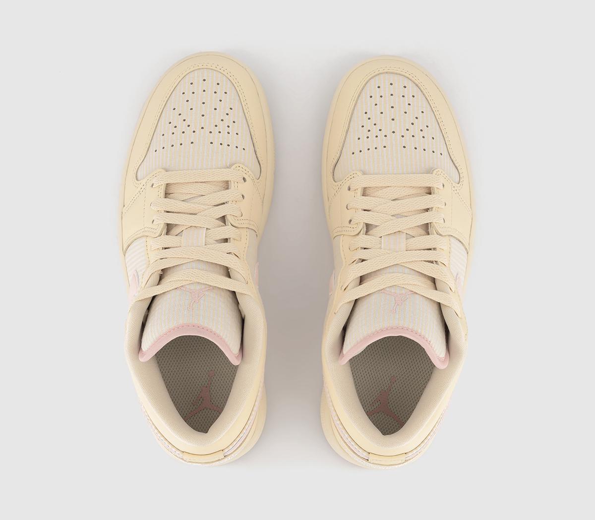 Jordan Air Jordan 1 Low Se Trainers Muslin Legend Pink Sail Coconut ...