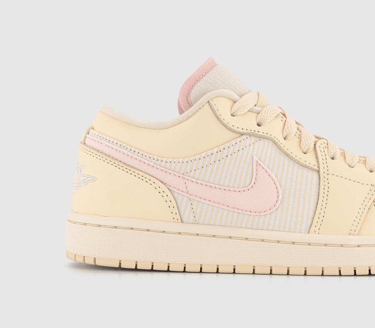 Jordan Air Jordan 1 Low Se Trainers Muslin Legend Pink Sail Coconut ...