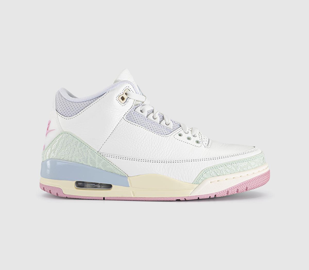 Click here for Jordan Mens Air 3 Retro Sail Jade Aura Aura Iced C... prices