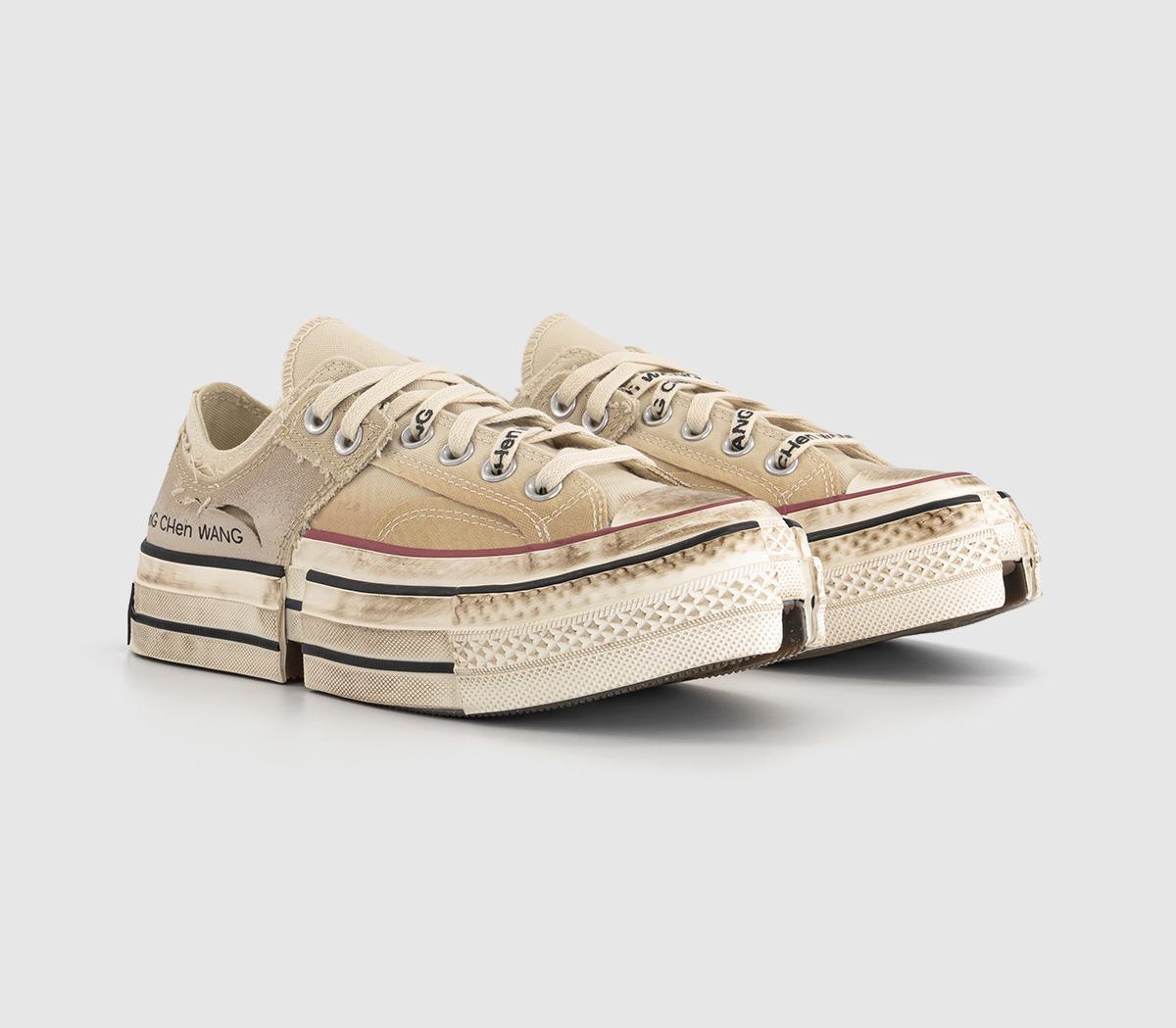 Converse Chuck 70 Ox Trainers Natural Ivory Brown Rice Egret Feng - Men ...