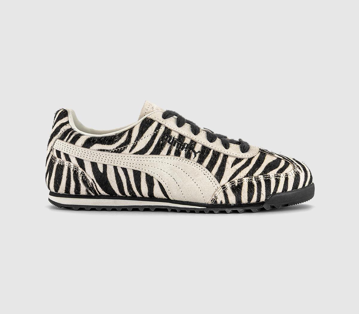 Click here for PUMA Womens Arizona Trainers Zebra Black White  4 prices