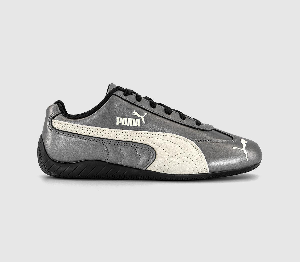 Click here for Puma Speedcat OG Trainers Metallic Black Warm Whit... prices