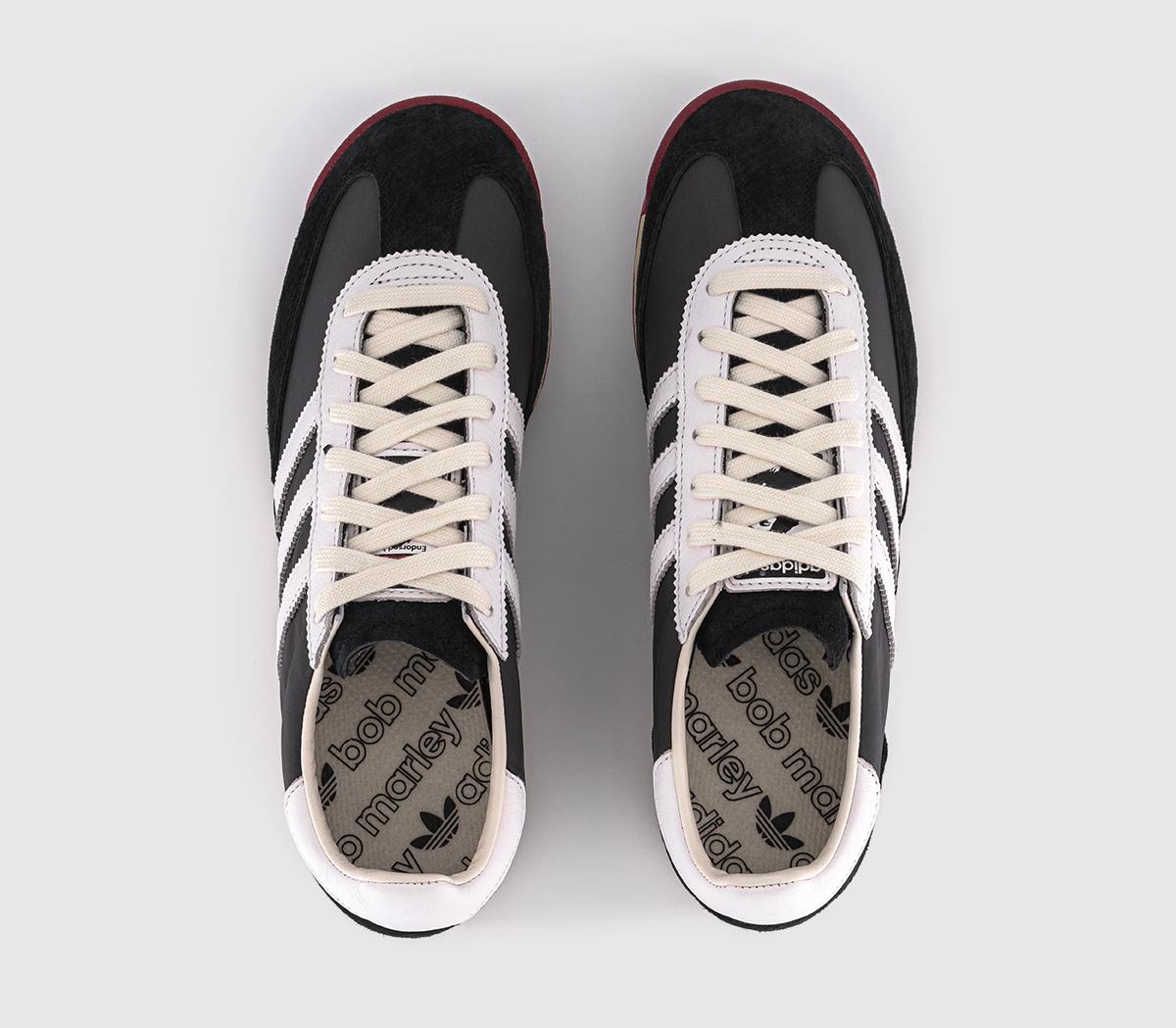 adidas SL72 RS Trainers Bob Marley Core Black White Off White - Unisex ...