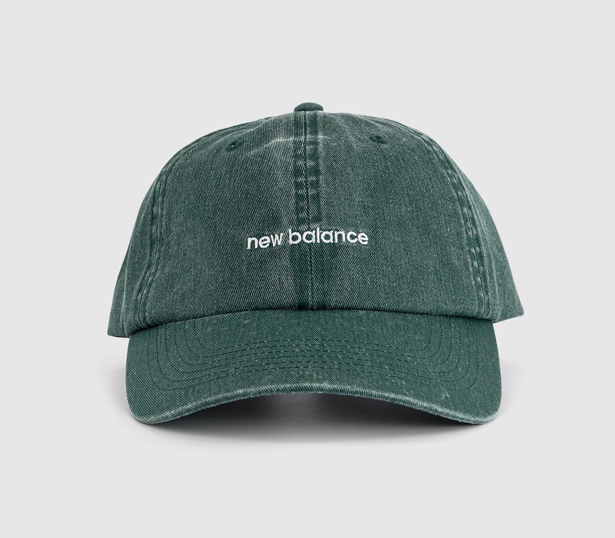 New Balance NB Linear Logo Hat Nightwatch Green - Caps And Hats