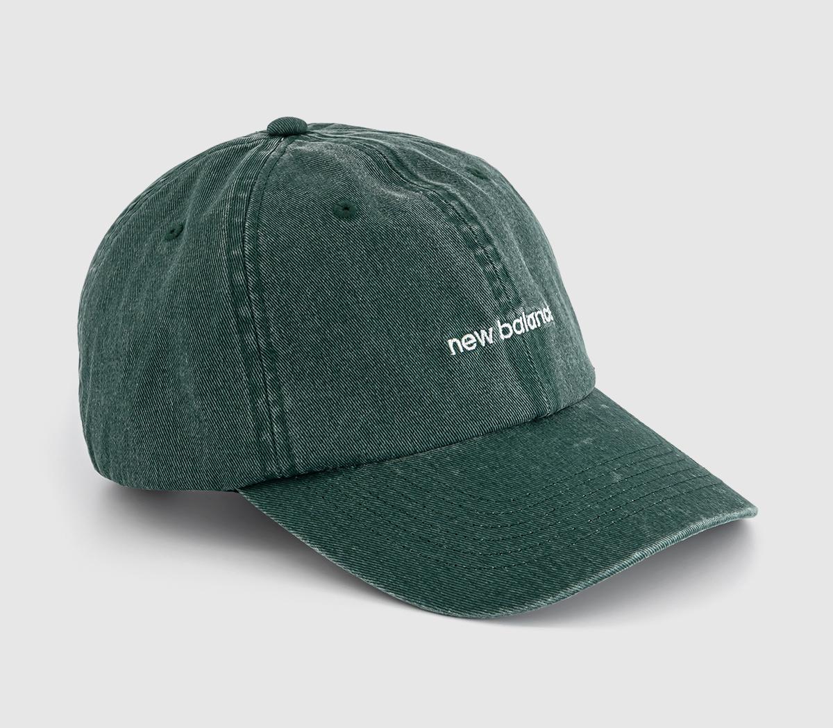 New Balance NB Linear Logo Hat Nightwatch Green - Caps And Hats