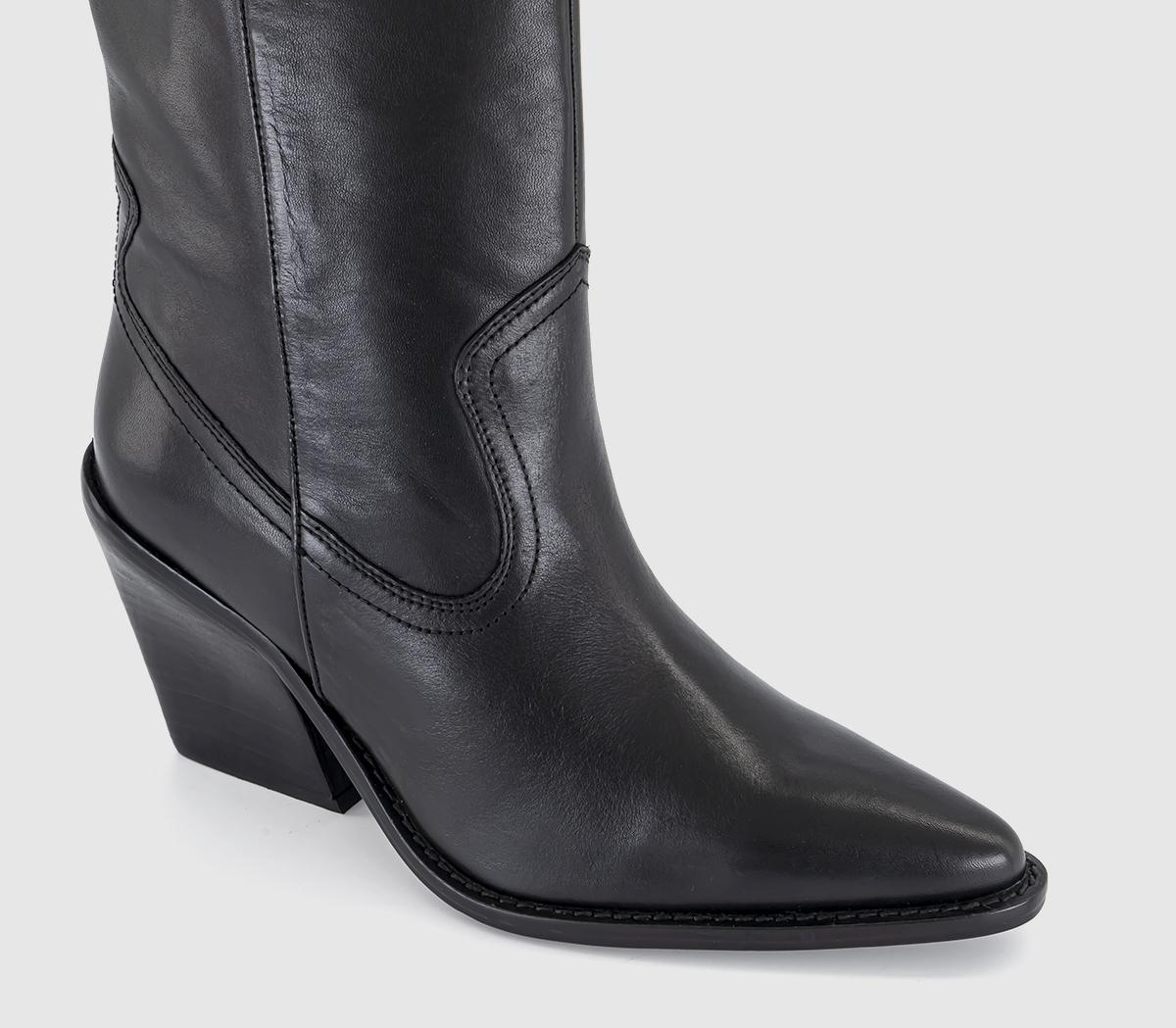 BRONX Kole Western Boots Black - Cowboy Boots