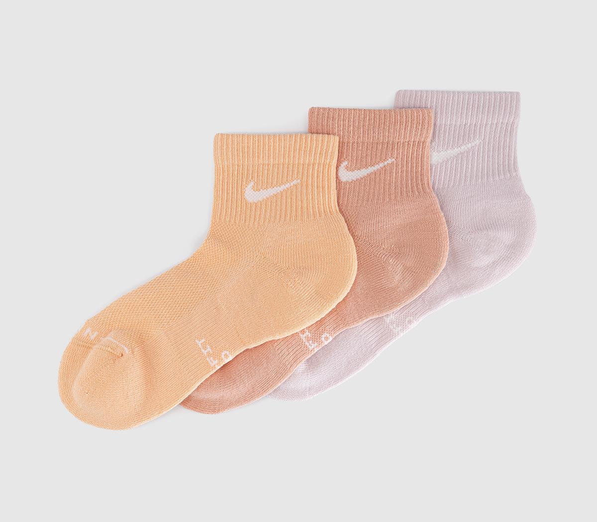 Click here for Nike Training Ankle Socks 3 Pairs Multi Orange Pin... prices